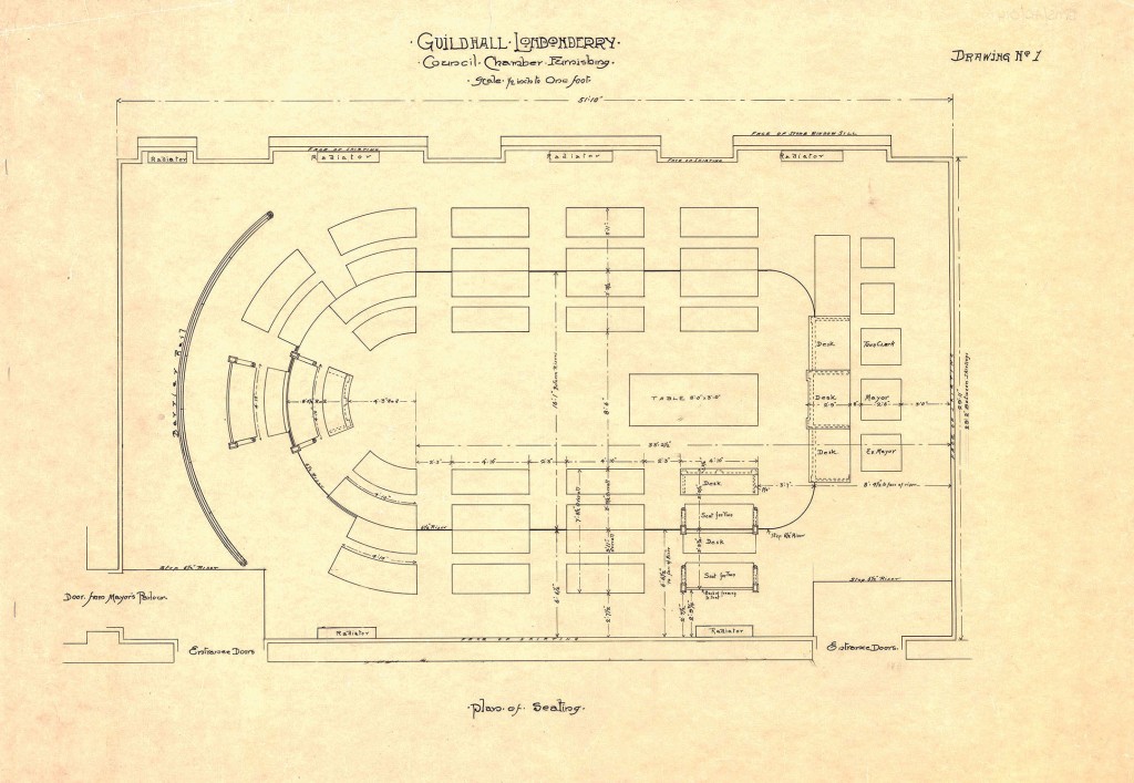 The Guildhall (128) – Council Chamber Layout | The Built Architectural ...