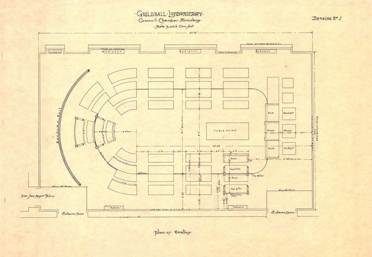 The Guildhall (128) – Council Chamber Layout | The Built Architectural ...