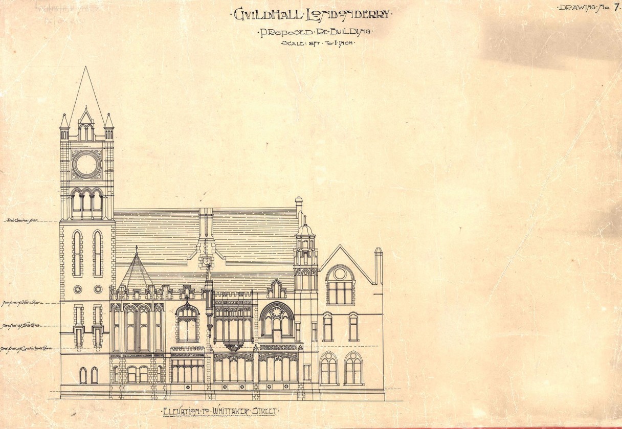 The Guildhall (113) – Elevation | The Built Architectural Heritage Project
