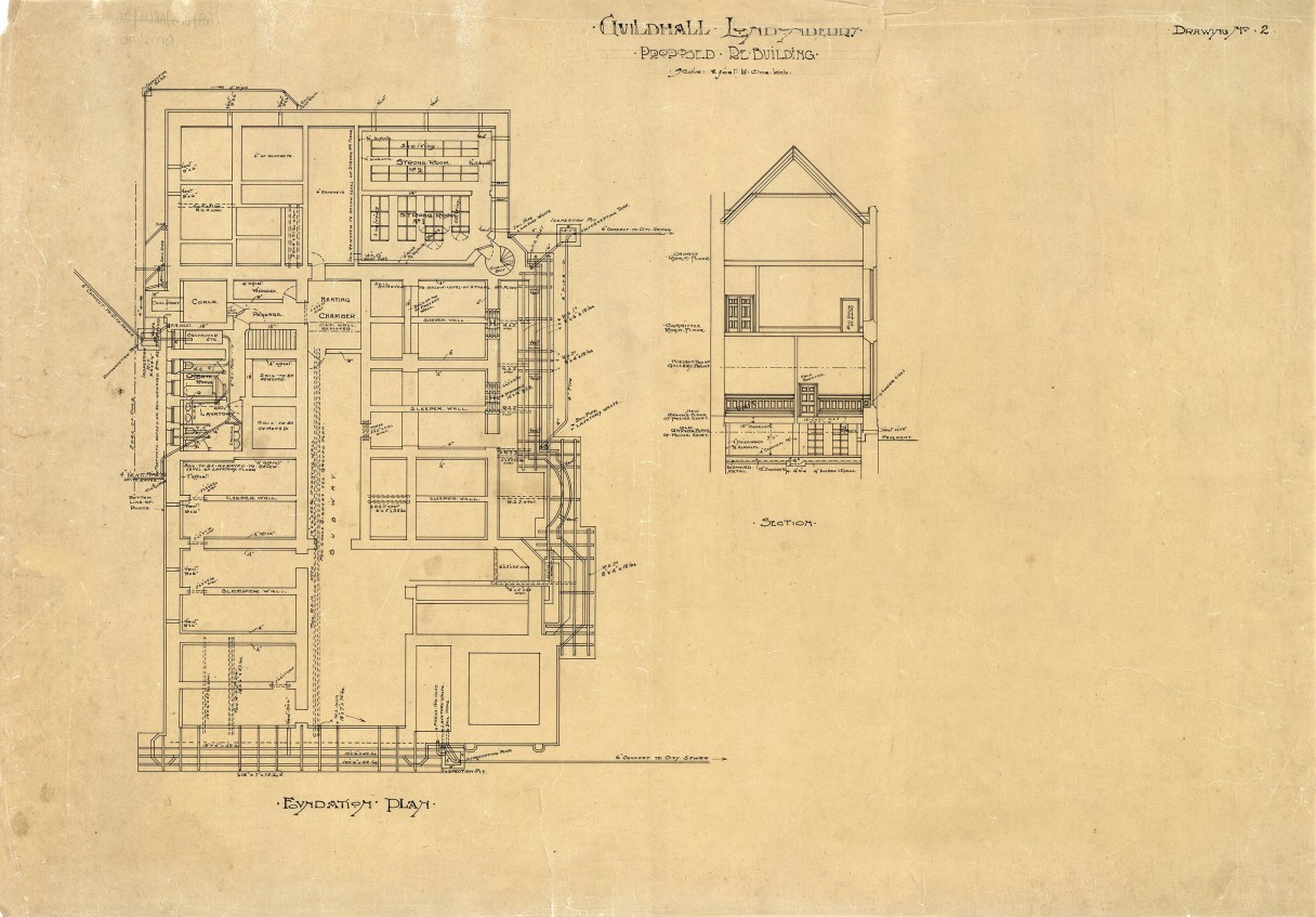 The Guildhall (107) – Foundation Plan | The Built Architectural ...