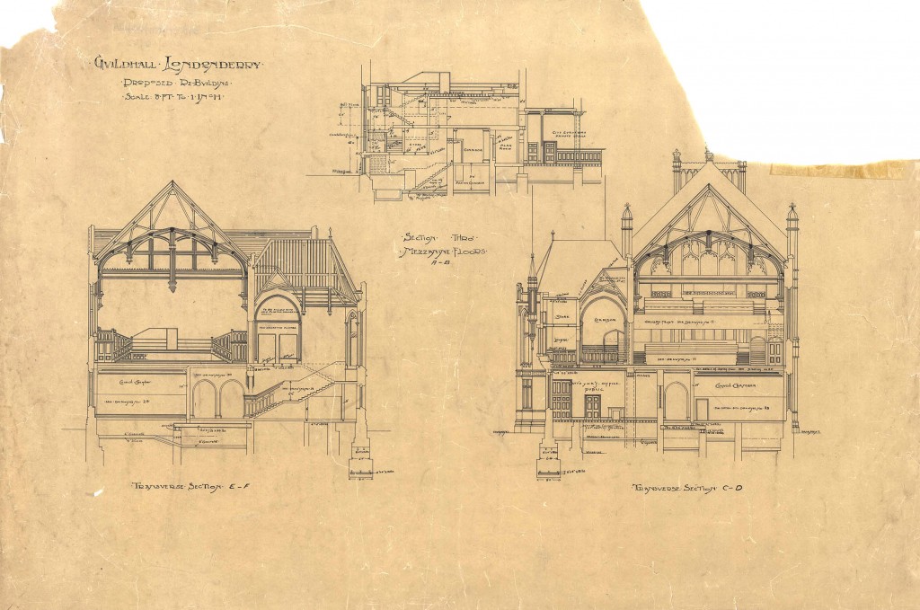 The Guildhall (100) – Cross section | The Built Architectural Heritage ...