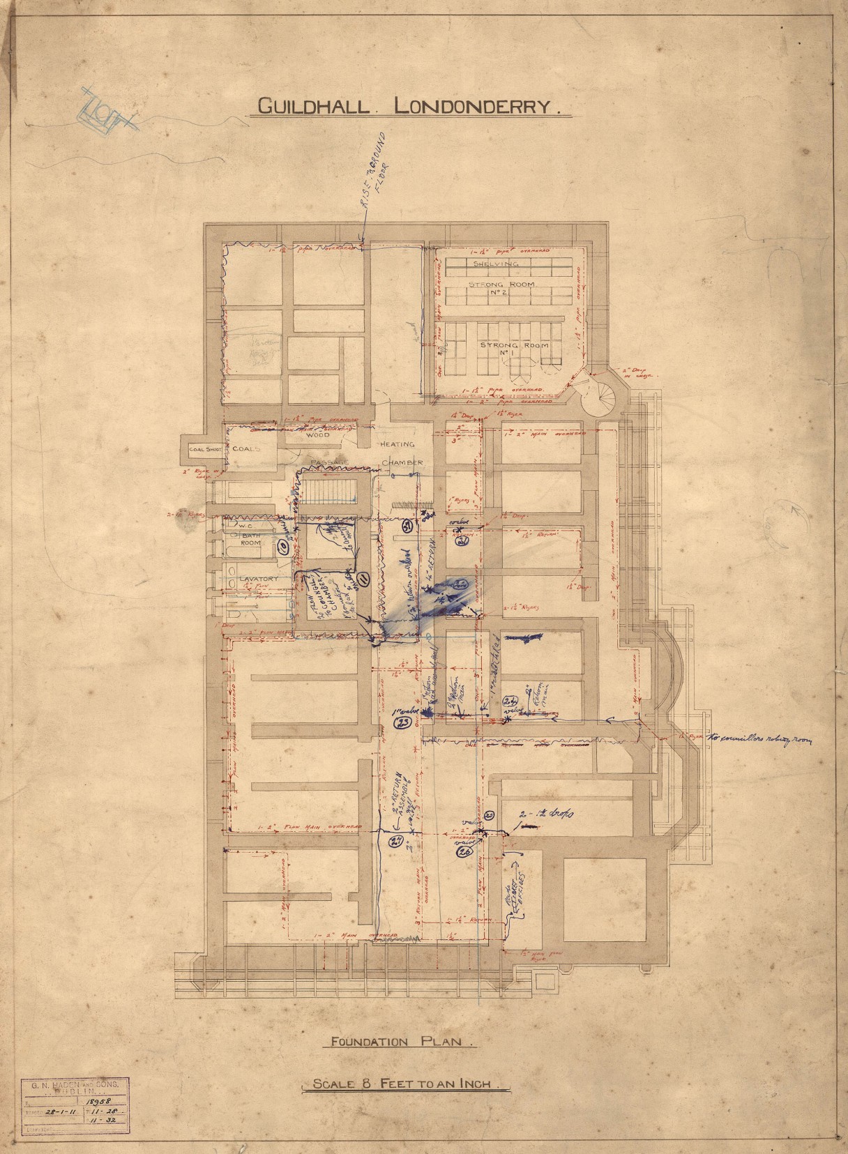 The Guildhall (86) – Foundation Plan | The Built Architectural Heritage ...