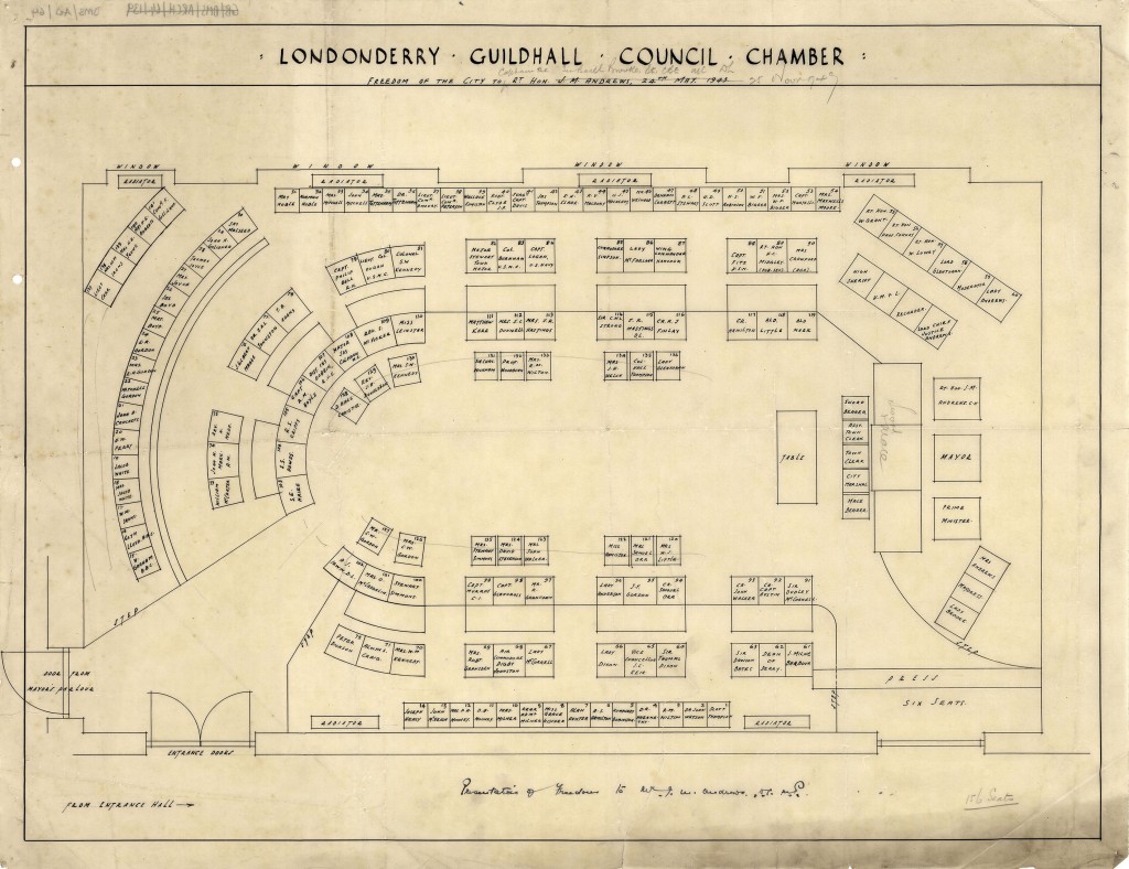 The Guildhall (77) – Seating Plan | The Built Architectural Heritage ...
