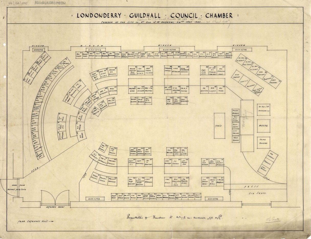 The Guildhall (77) – Seating Plan | The Built Architectural Heritage ...